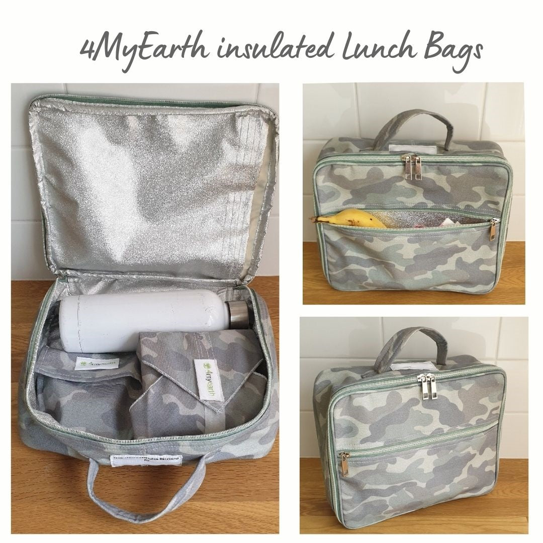 Insulated Lunch Bag - Grey - 4MyEarth